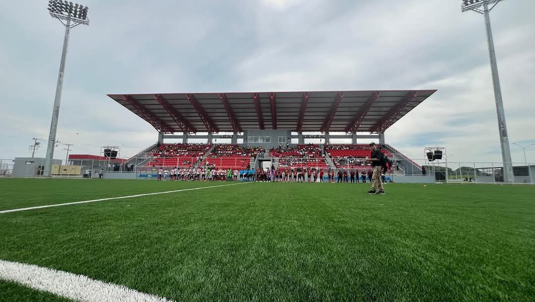 Fotos del nuevo Estadio de Fútbol Vidal Alejandro Alonso Hernández en Chinandega